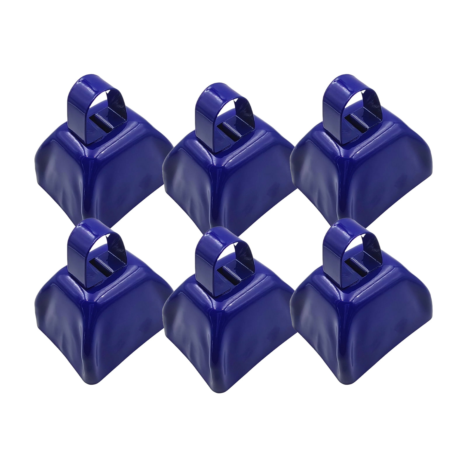 6 Pack Cowbells 3 Inch Metal Cowbell Noise Makers Sporting Events Small ...