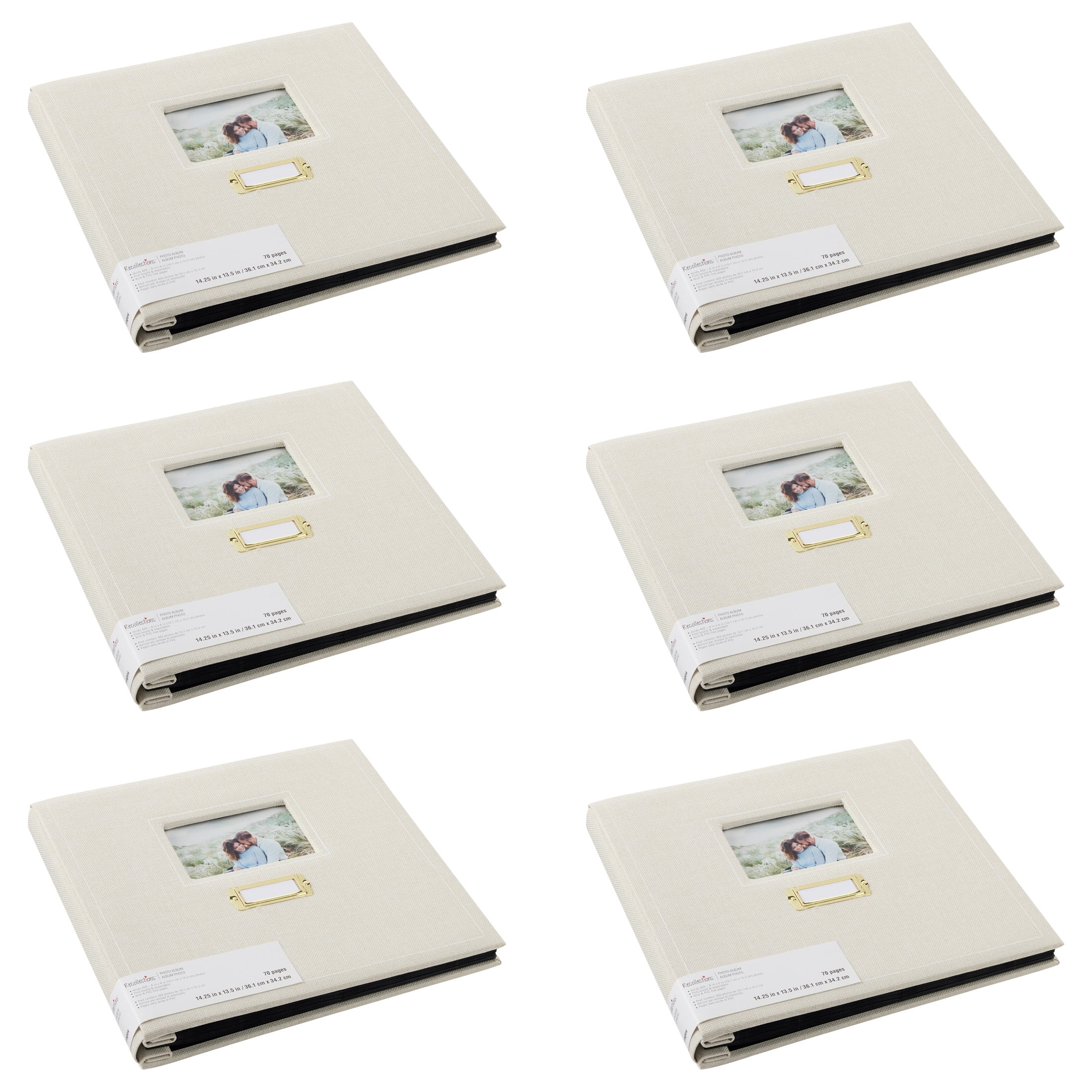 Recollections Cream & White Photo Album, 6 Pack - Walmart.com