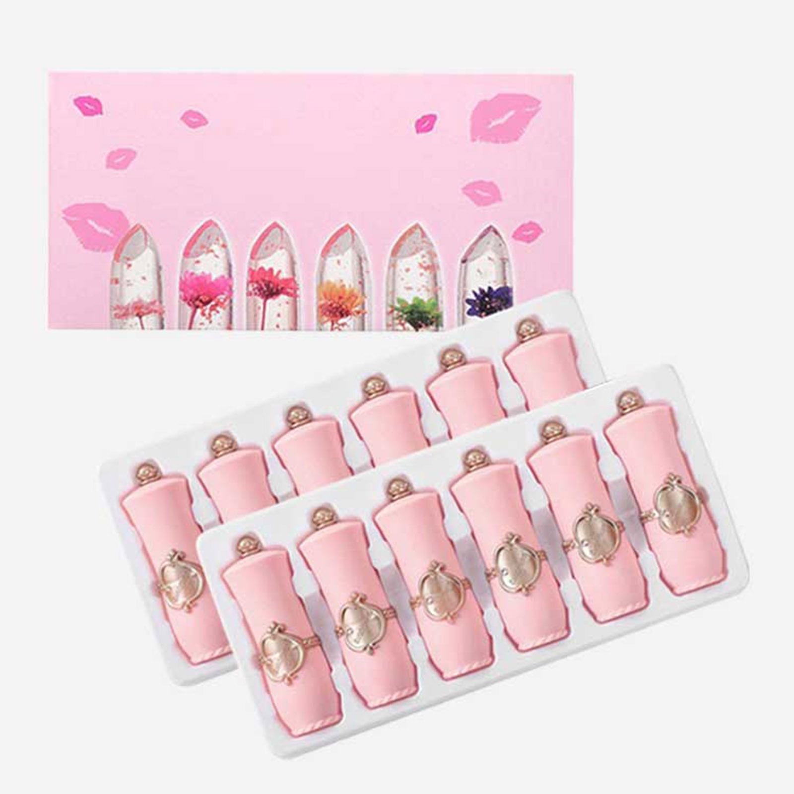 6-Pack Flower Jelly Lipstick - Temperature-Changing - 120g - Walmart.com