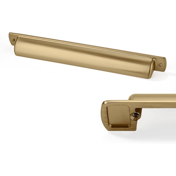 6 Pack Cup Pulls 7"(178mm) Center to Center Drawer Pulls Champagne ...