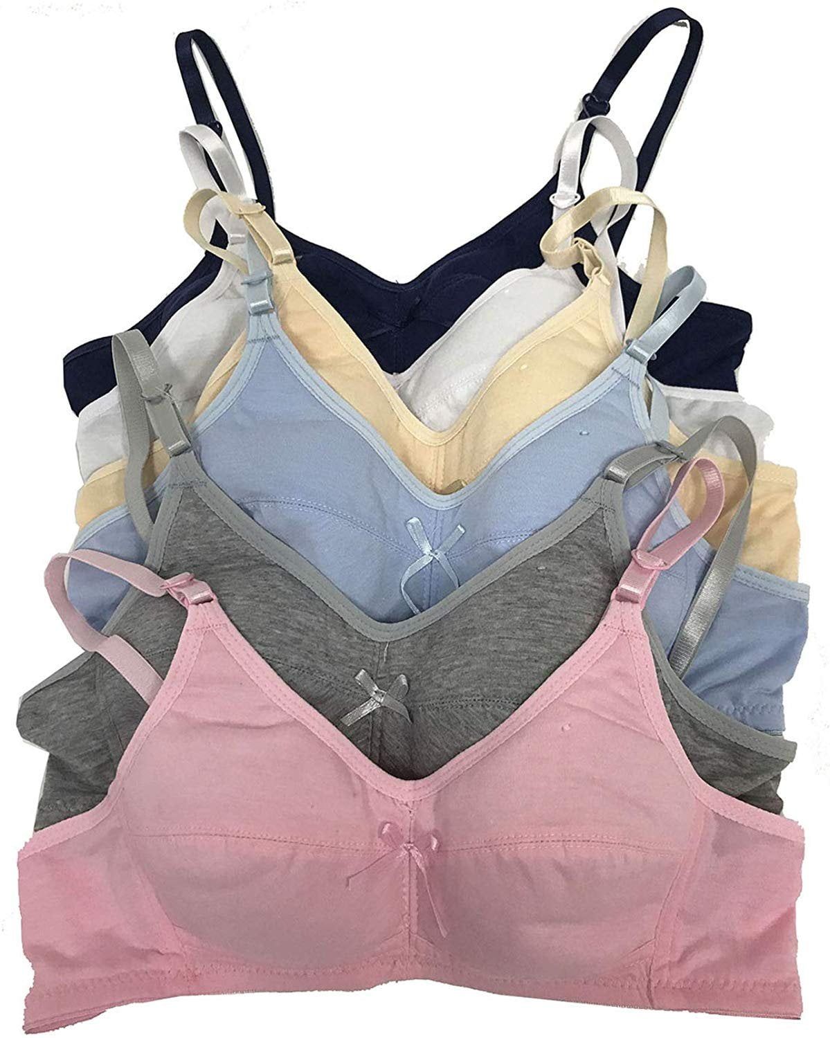 6 Pack Cute No Wire Rabbit Teenager Wire Free Cotton Junior Training ...