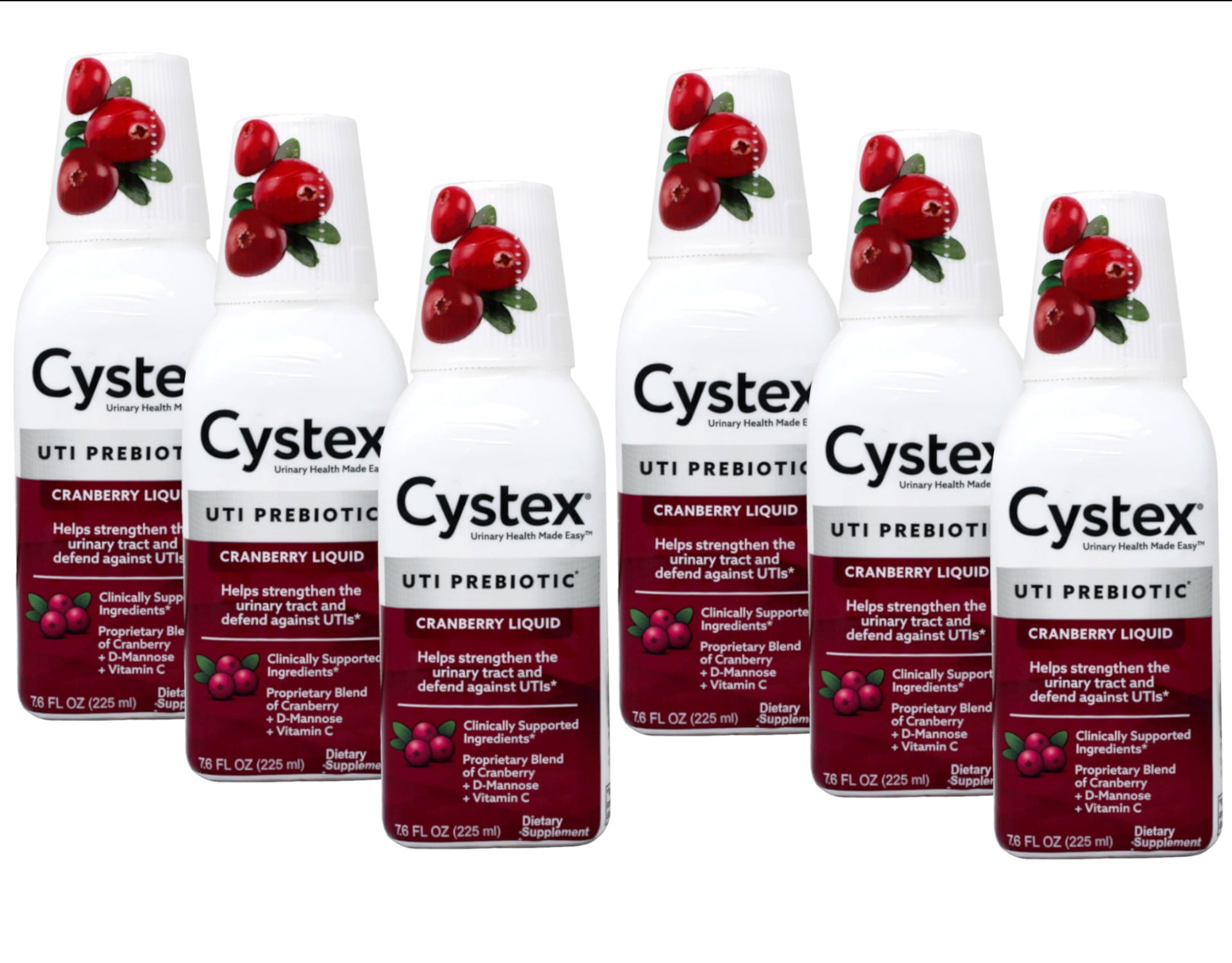 Cystex 6 Pack - Urinary Health Maintenance, Cranberry Flavor, UTI ...