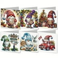 6 Pack DIY Diamond Art Greeting Cards Set – Christmas Craft Kit for ...