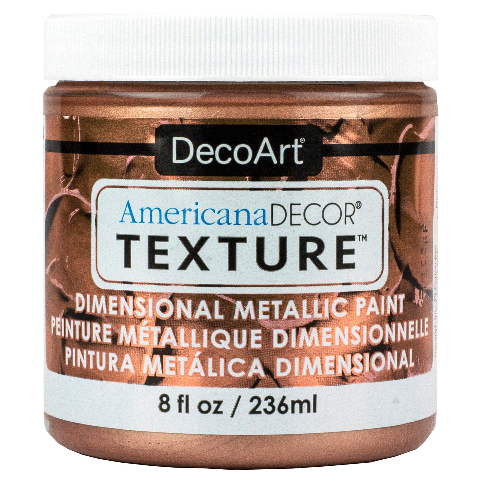 6 Pack: DecoArt® Americana Décor® Texture™ Dimensional Metallic Paint ...
