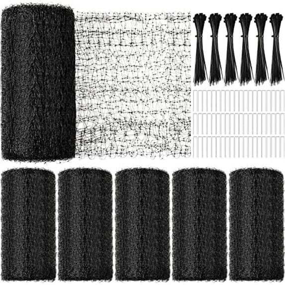 6 Pack Deer Fence, Bird Netting for Garden, 7x100 Feet Black Fencing ...