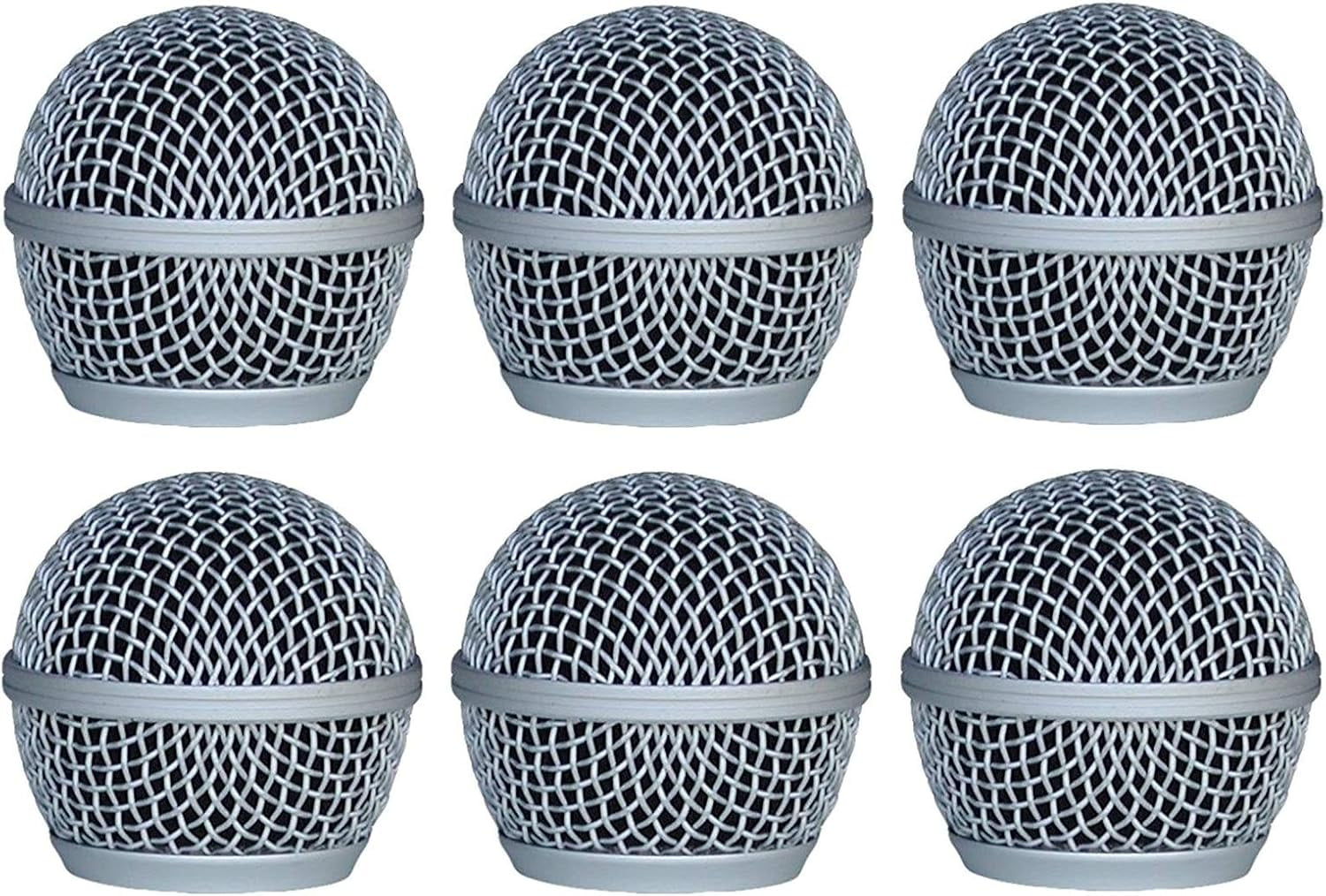 6-Pack Dent Resistant Steel Grille-Mesh Replacement Microphone ...