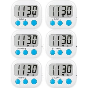 Mainstays Digital Kitchen Timer, Magnetic Countdown Count up Timer with ...