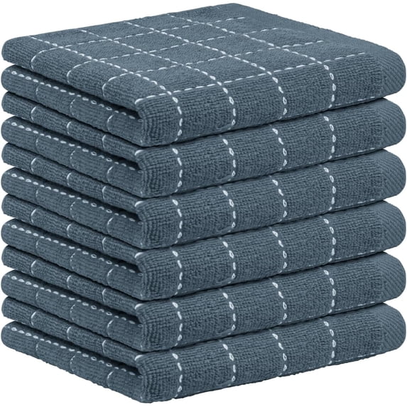 6 Pack Dish Cloths for Washing Dishes, 100% Cotton Reusable Cleaning ...