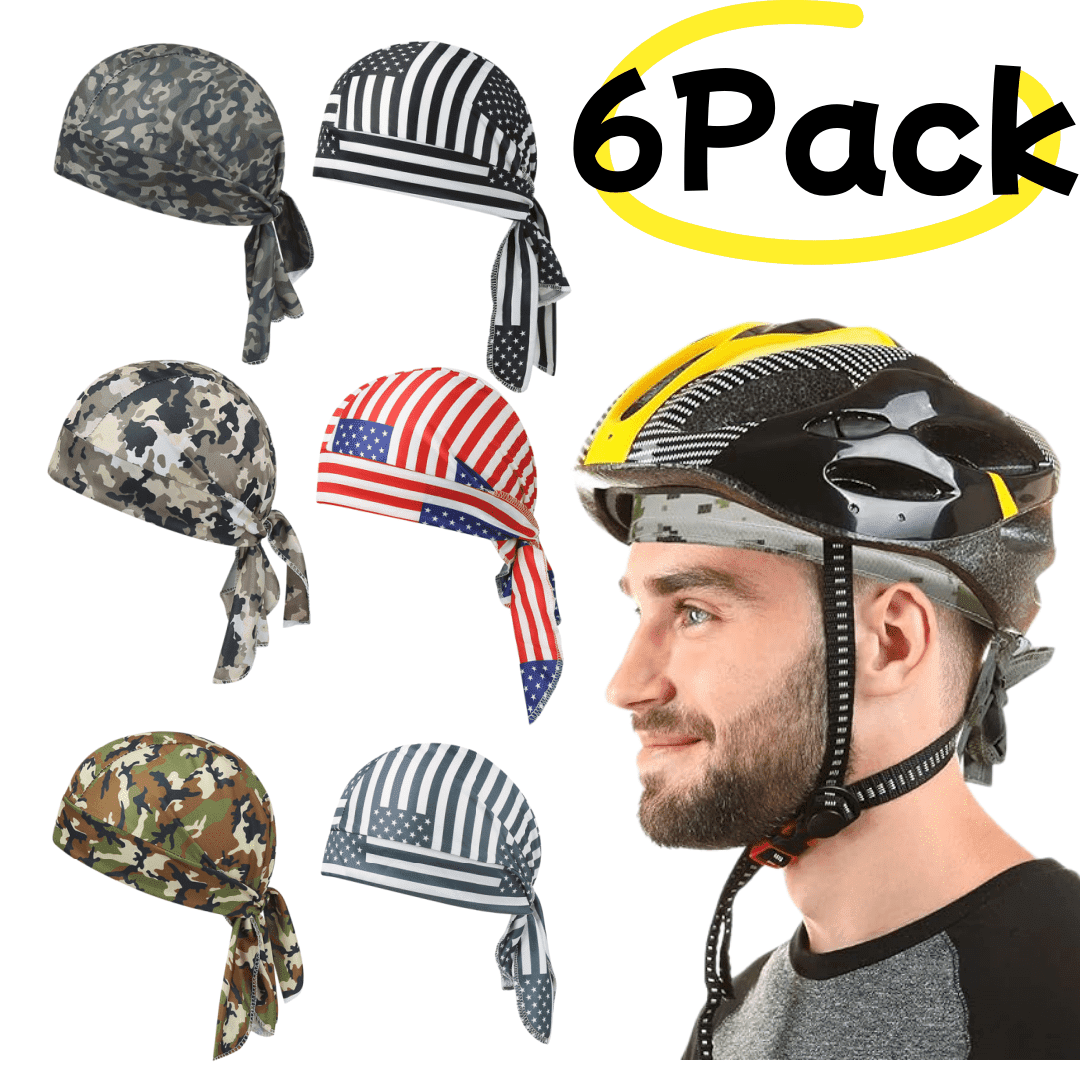 6 Pack Do Rags Headbands For Men& Women - Doo Rags, Skull Caps, Durags ...