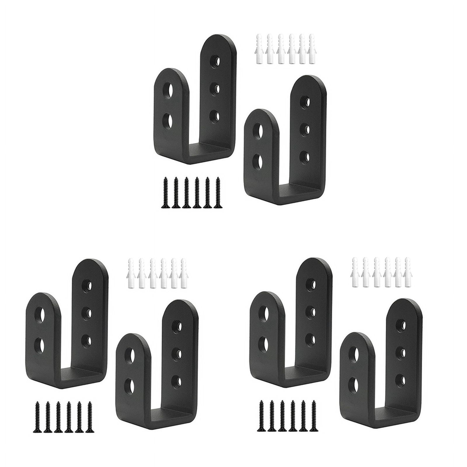 6 Pack Door U Brackets Open Bar Security Door Brackets for Home,Garage ...