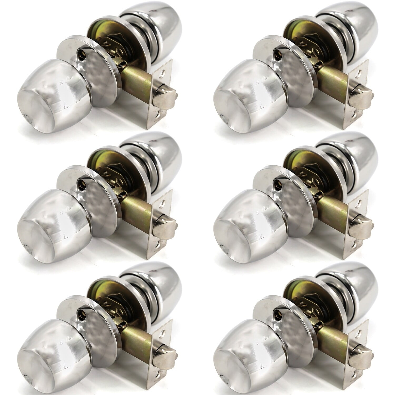 6 Pack Door Knob and Lock Set Versa Passage by Villar Home Designs ...