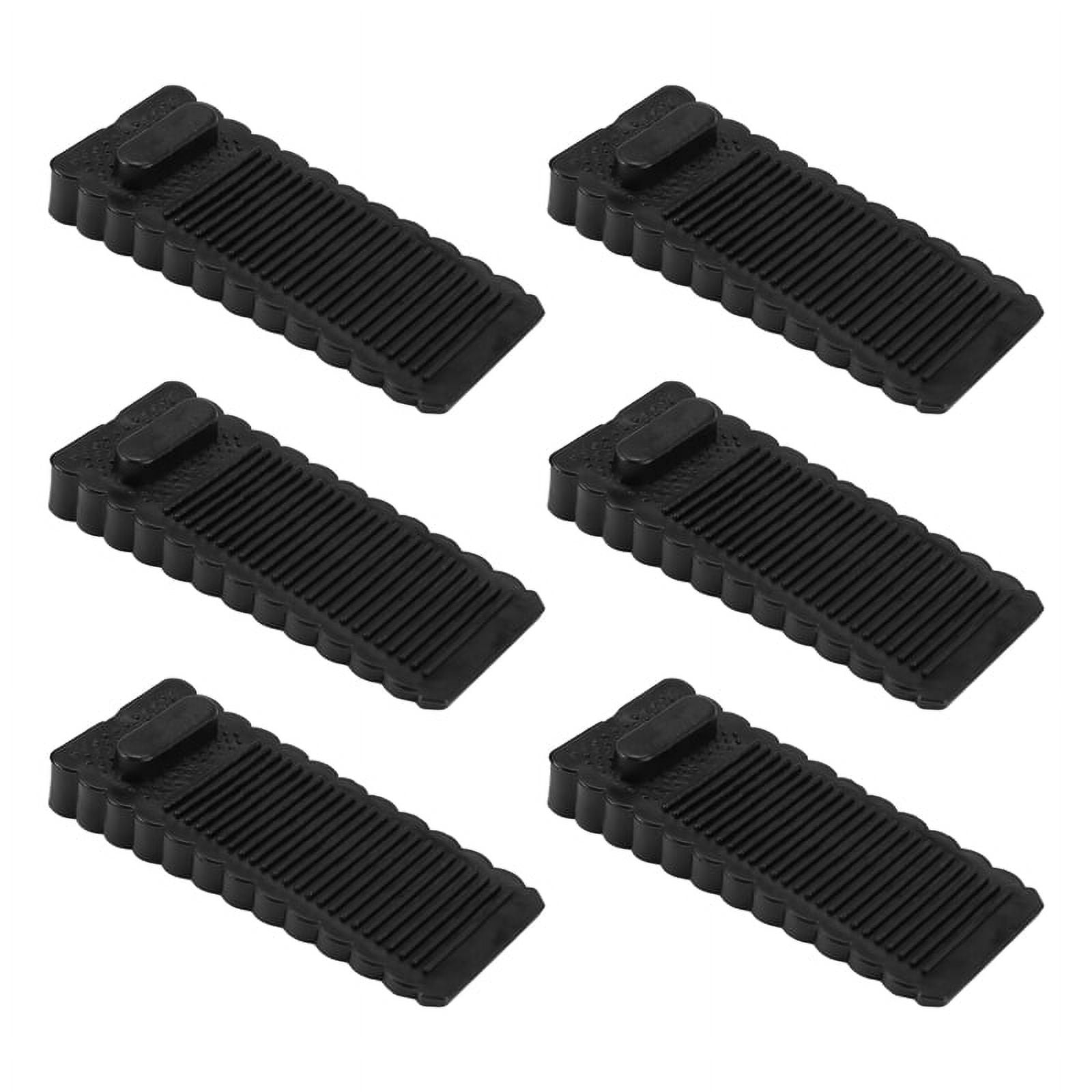 6 Pack Door Stopper Rubber Wedge - Sturdy and Stackable Stoppers Slip ...
