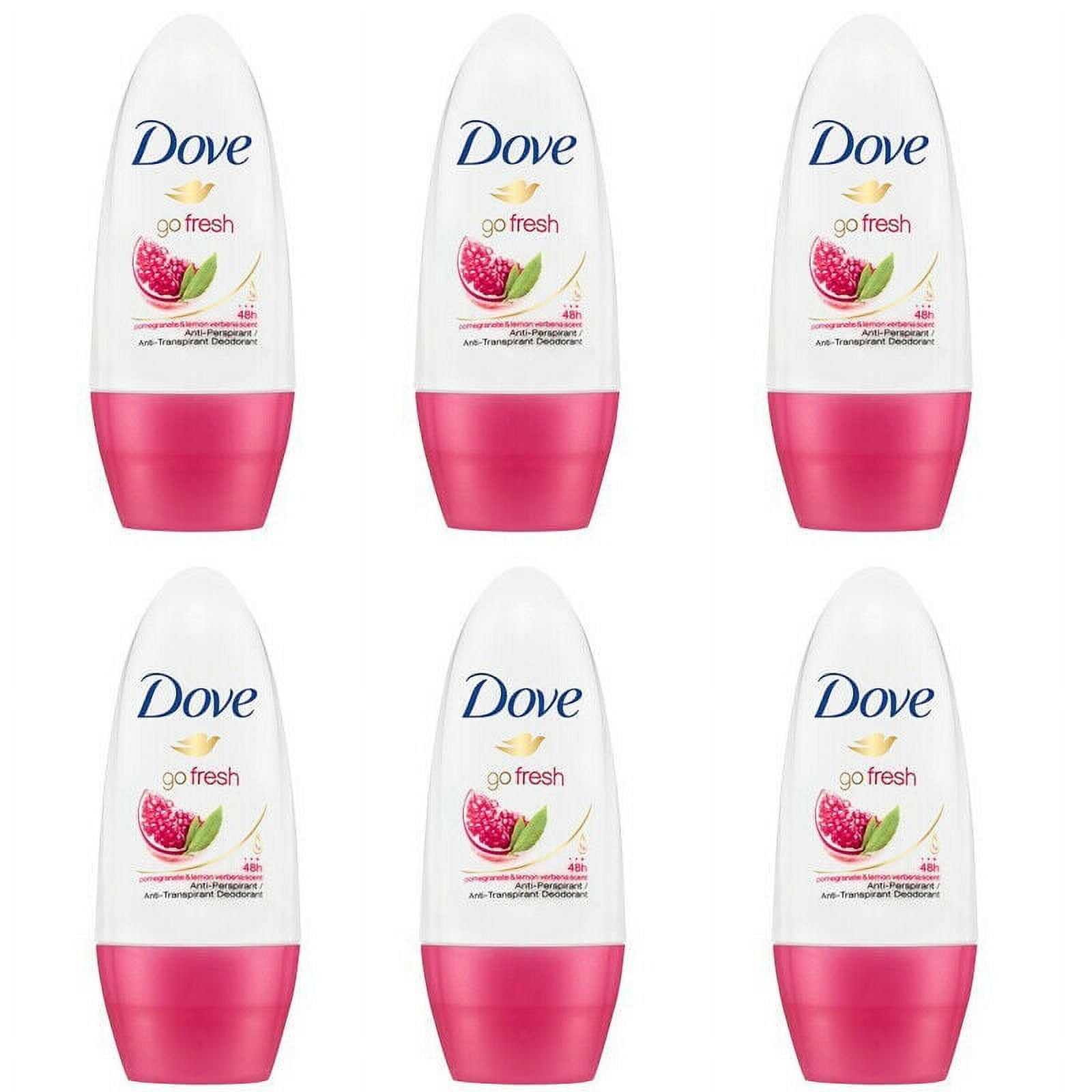 Dove Go Fresh Pomegranate Roll On Deodorant, 48 HR Anti-perspirant ...