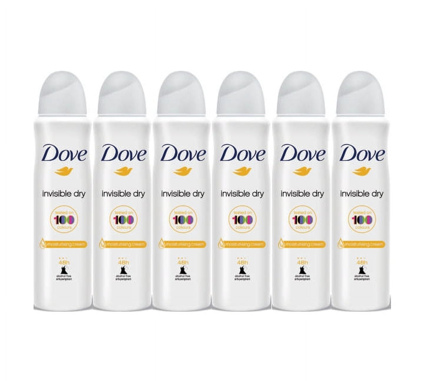 Dove Invisible Dry Antiperspirant Deodorant Spray, Unscented, 150ml, 6 ...