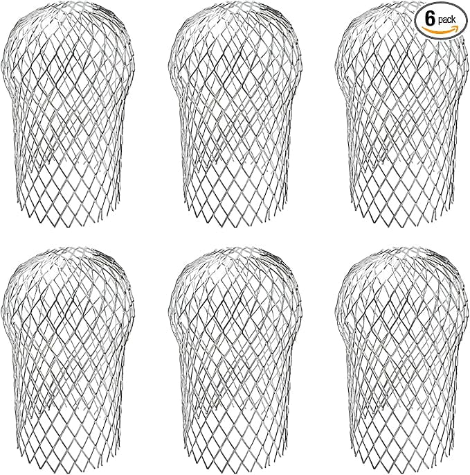 6 Pack Downspouts Gutter Guard Aluminum Filter Strainer Expandable ...