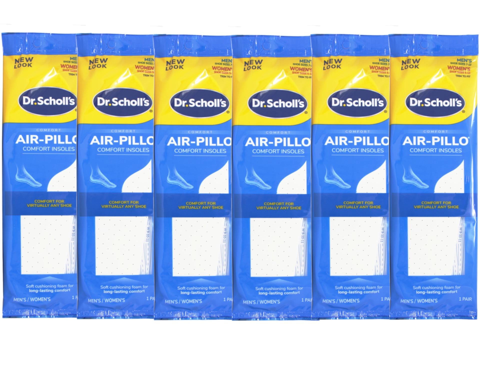 6 Pack Dr. Scholls Comfort Air-Pillo Men Size 7-13 / Women Size 5-10 1 ...