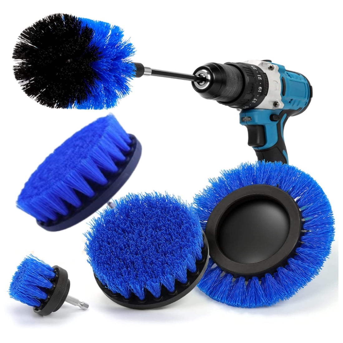 6 Pack Drill Brush Attachments Set Power Scrubber Cleaning Brush ...