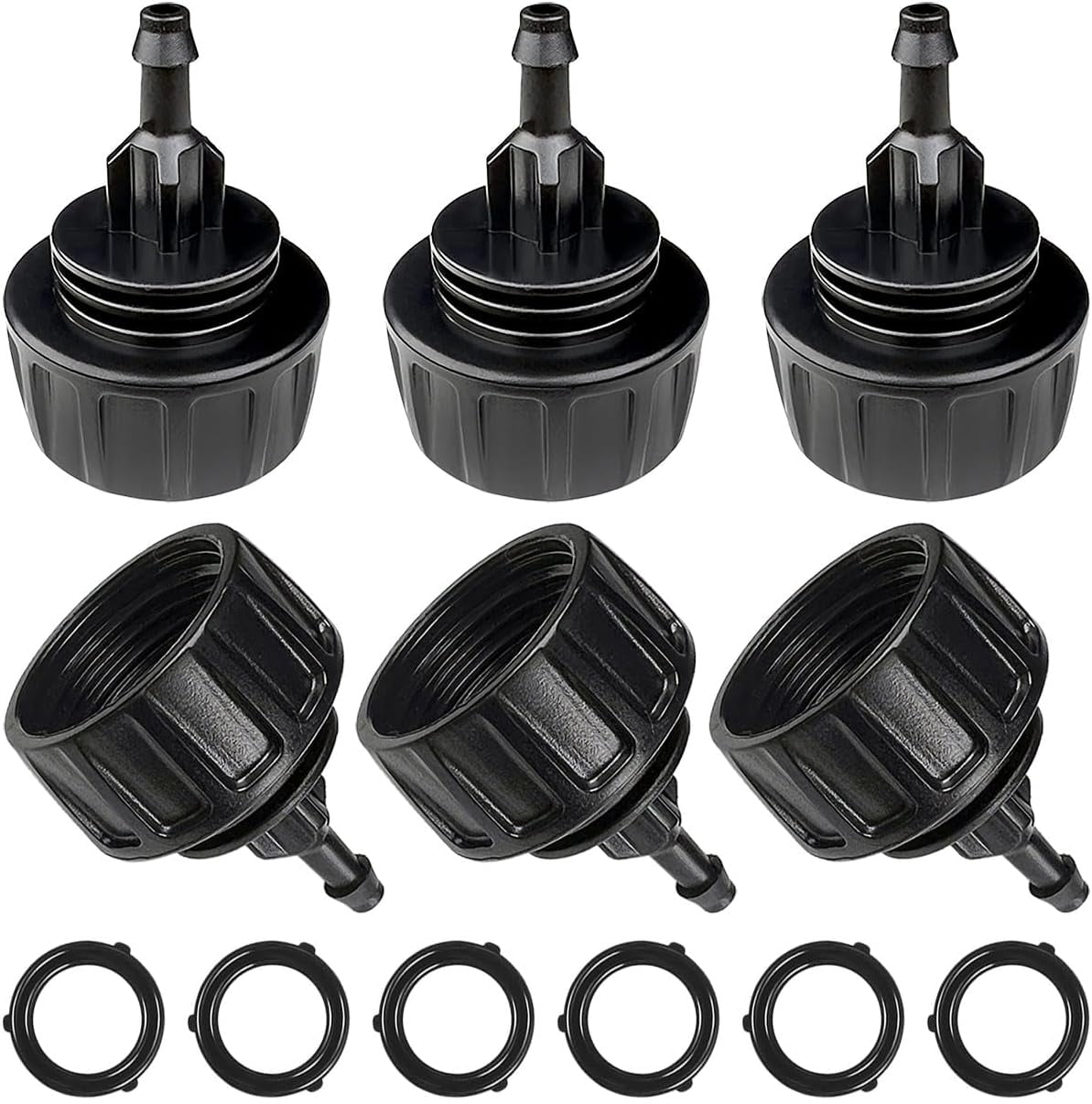 6 Pack Drip Irrigation Hose Connectors, 1/4 Inch Drip Irrigation Tubing ...