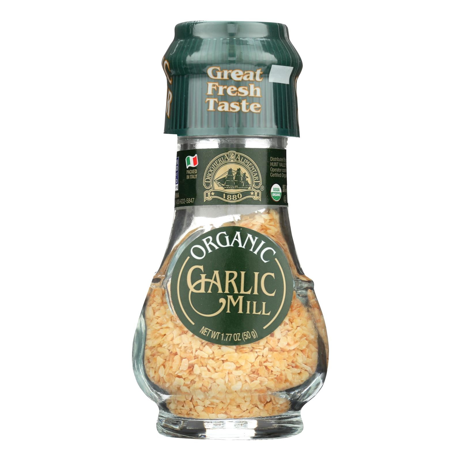 (6 Pack) Drogheria & Alimentari Spice Mill Organic Garlic, 1.76 Oz ...