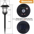 6 Pack Dual Use Solar Path Lights Outdoor, Hanging Lantern Solar Garden ...