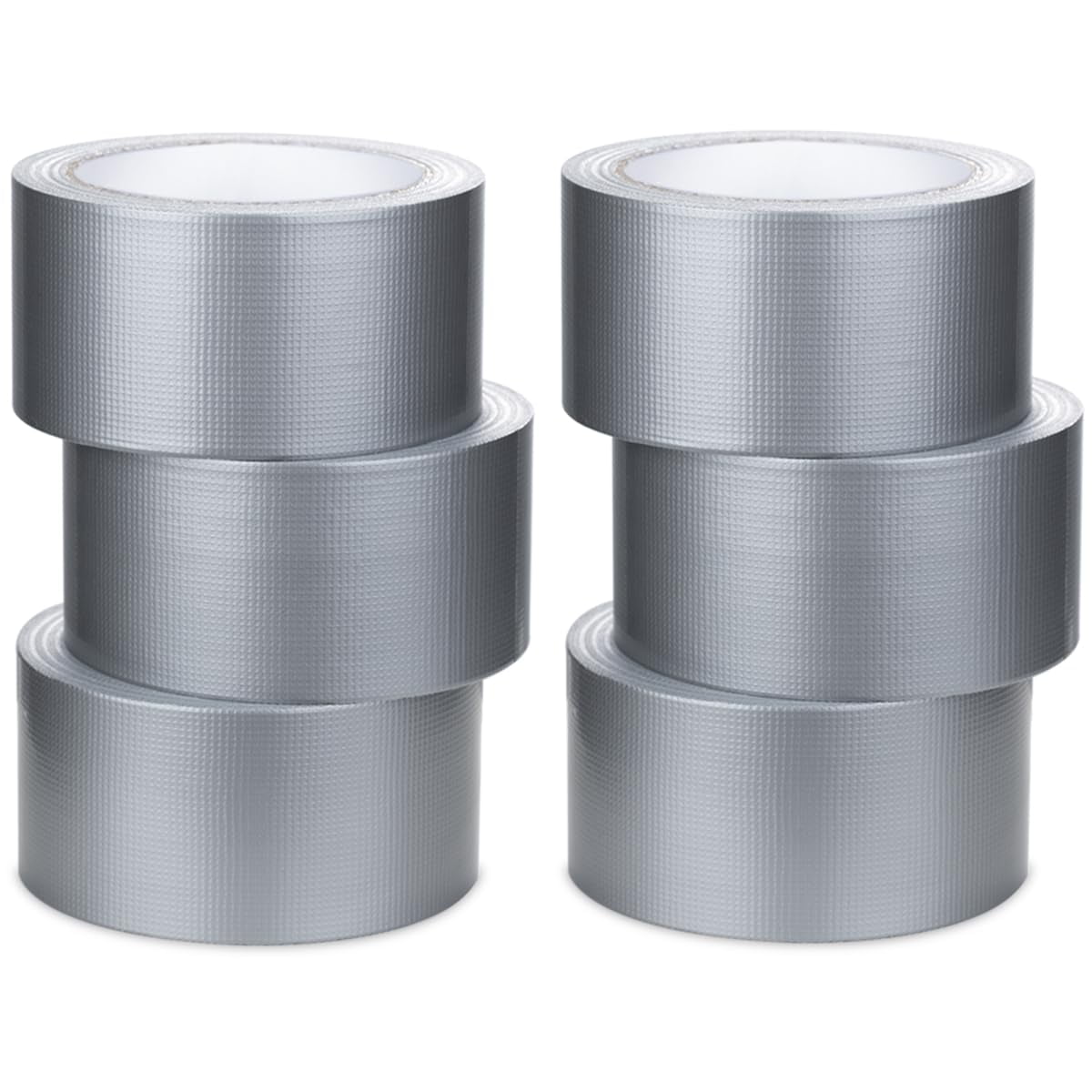 6 Pack Duct Tape Heavy Duty Waterproof Silver Duct Tape, Strong ...