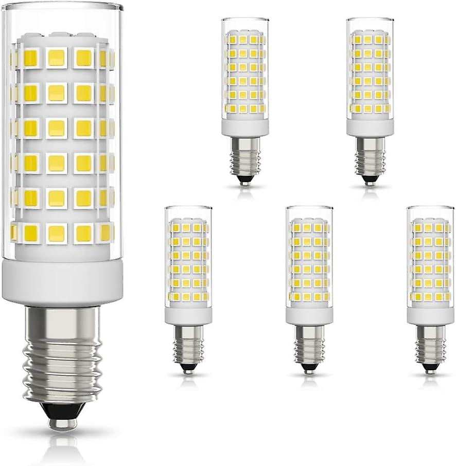 6 Pack E14 Led Bulb 9w Halogen Equivalent 75w, Cool White 6000k Non ...