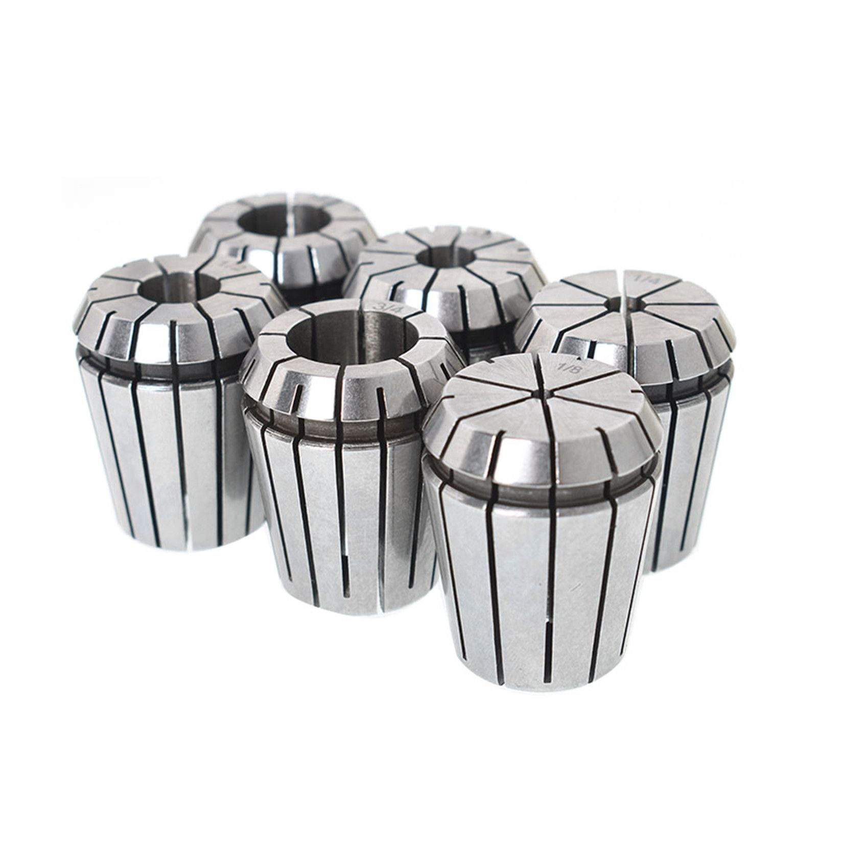 6 Pack ER32 Precision Spring Collet Set 1/8-3/4 inch for CNC Milling ...
