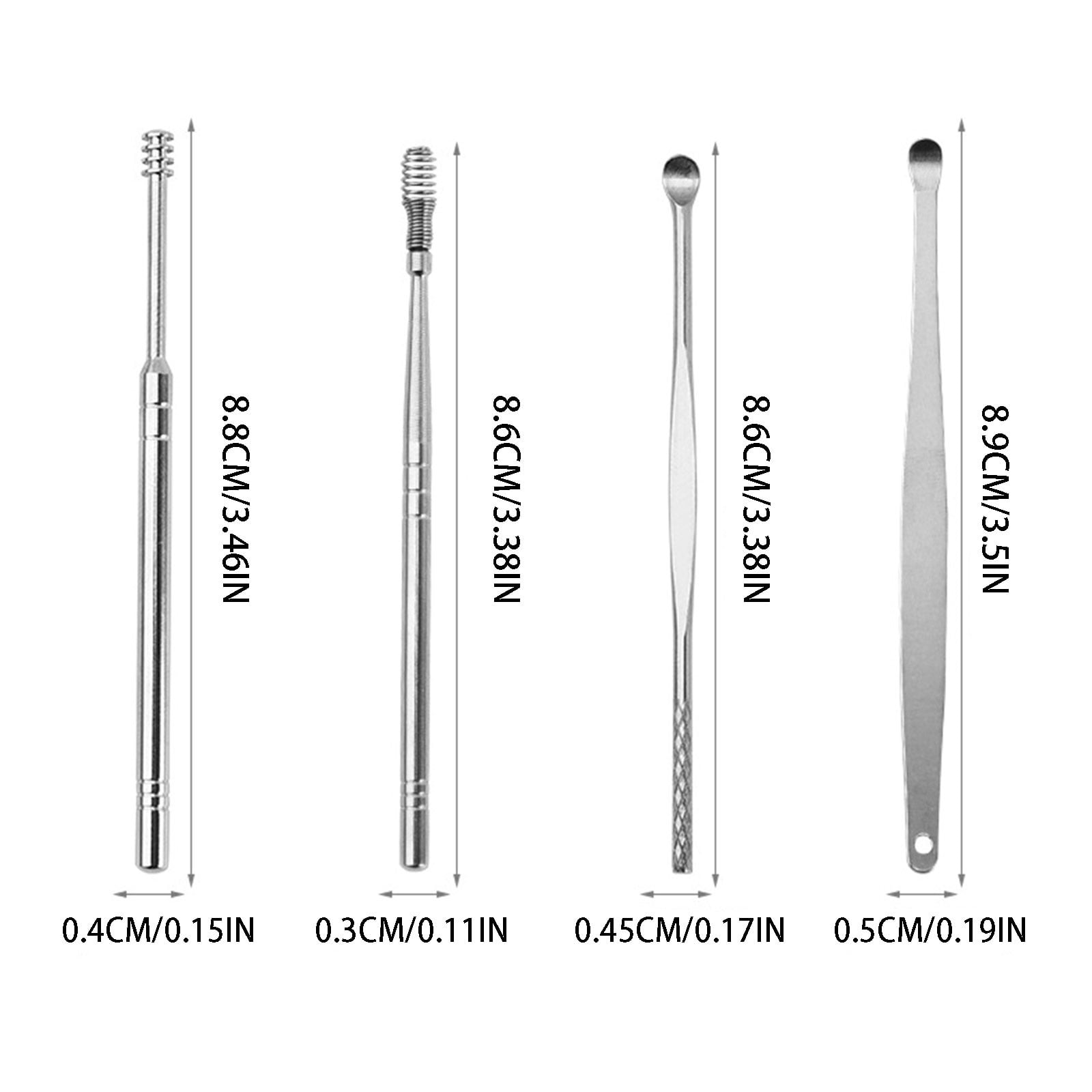 6 Pack Ear Pickers Ear Wax Removal Kit, Portable Ear Wax Cleaning Tools ...