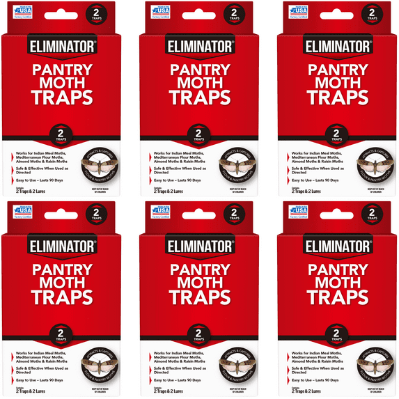 Eliminator Pantry Moth Traps with Pheromone, 6 Count - Walmart.com