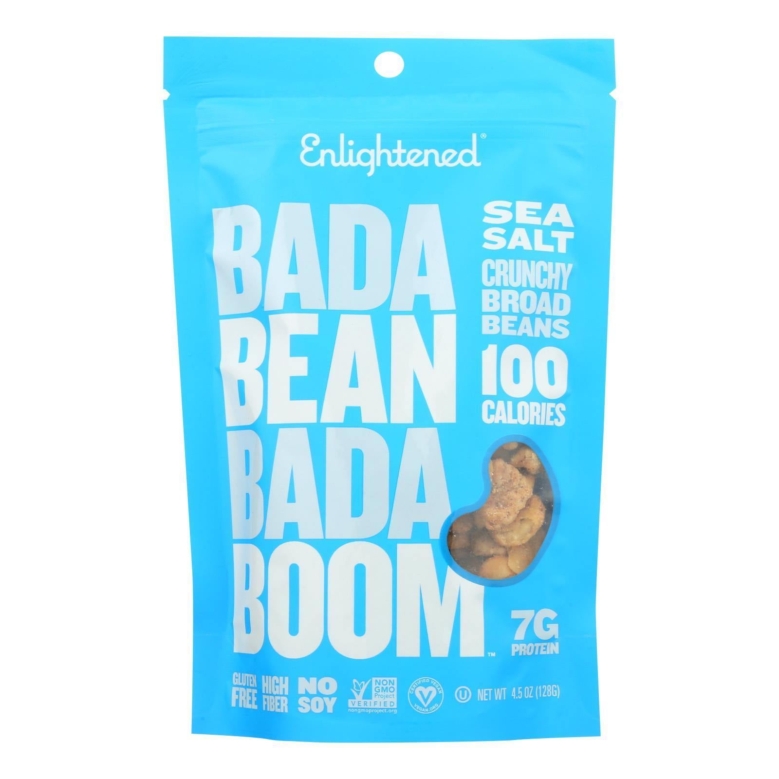 (6 Pack)Enlightened Bada Bean Bada Boom Crunchy Broad Beans Sea Salt, 4 ...