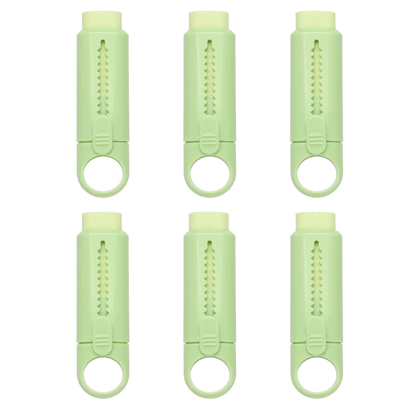 6 Pack Erasers, Sliding Retractable Eraser Push Pull Cute Pencil ...
