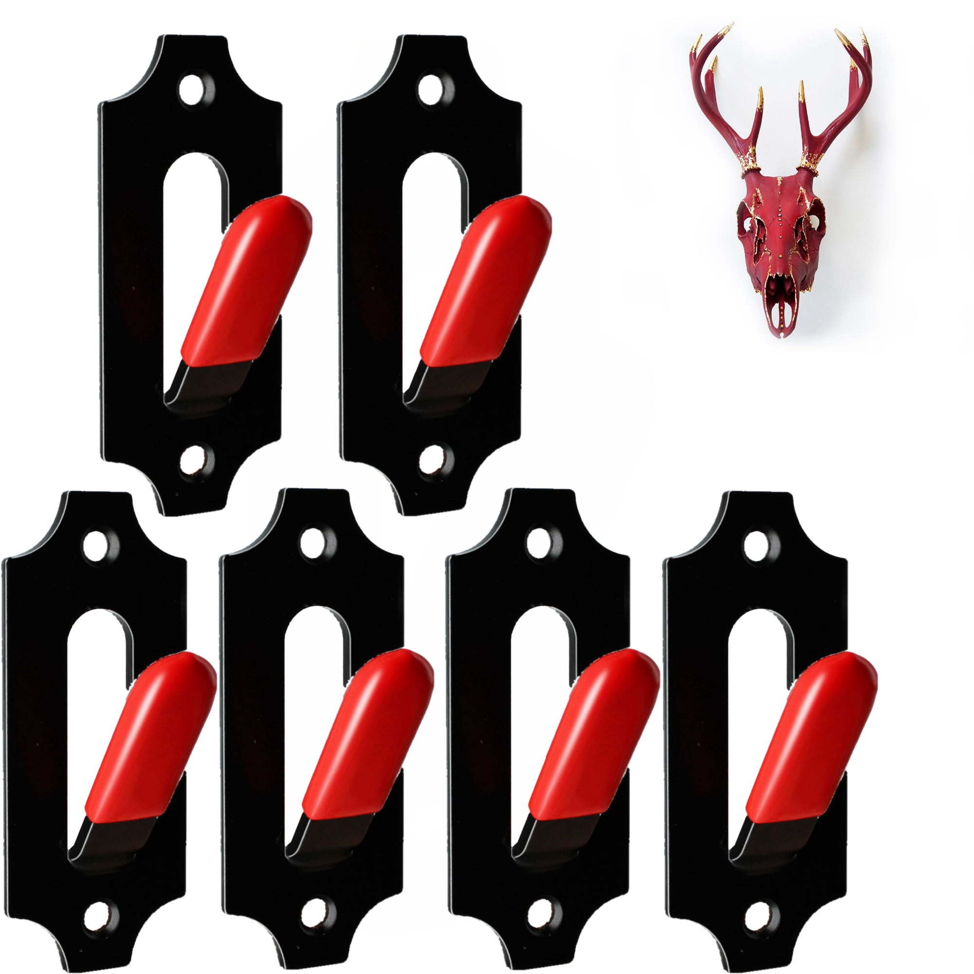 6 Pack European Mount Skull Hanger, Deer Skull Mount Hanger with ...