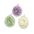 6 Pack Exfoliating Bath Sponge Set, PE Mesh Loofah Pads with Soft Terry ...