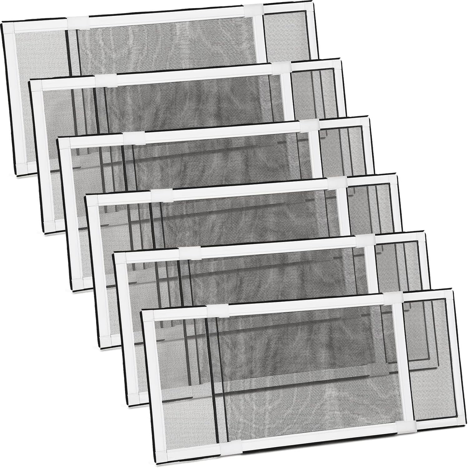 6 Pack of Expandable Window Screens for House Adjustable Pre Framed ...