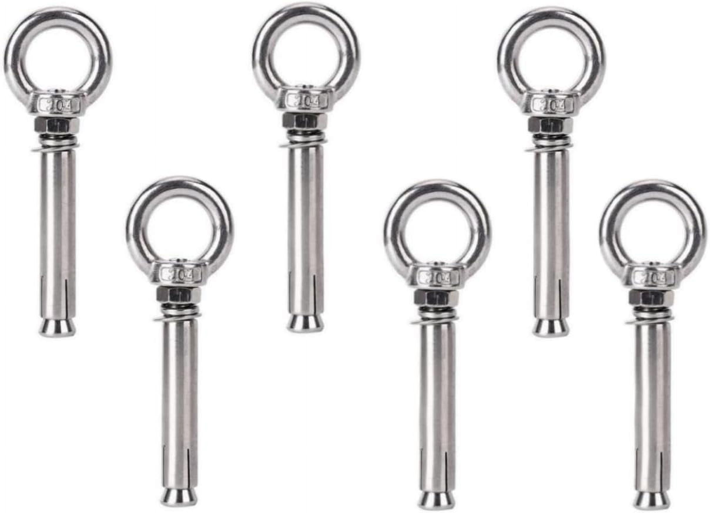 6 Pack Expansion Bolts Ring Screw 304 Stainless Steel Eyebolt Bolt ...