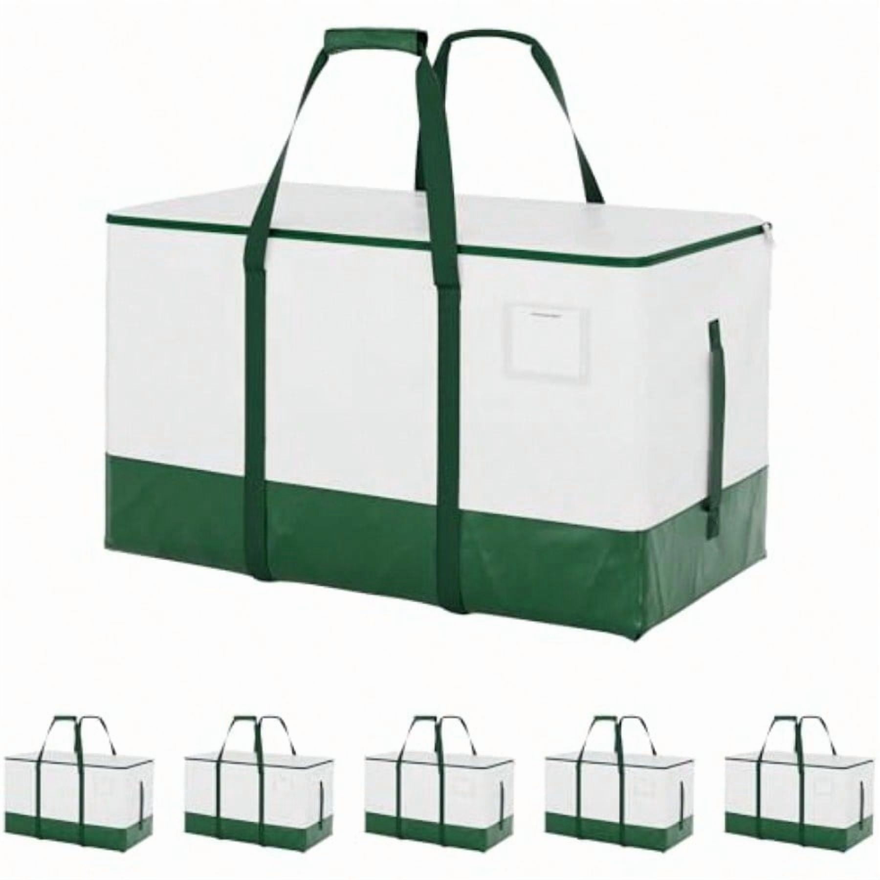 6 Pack Extra Large Lidded Storage Bins Moving Bags with Lid Heavy Duty ...