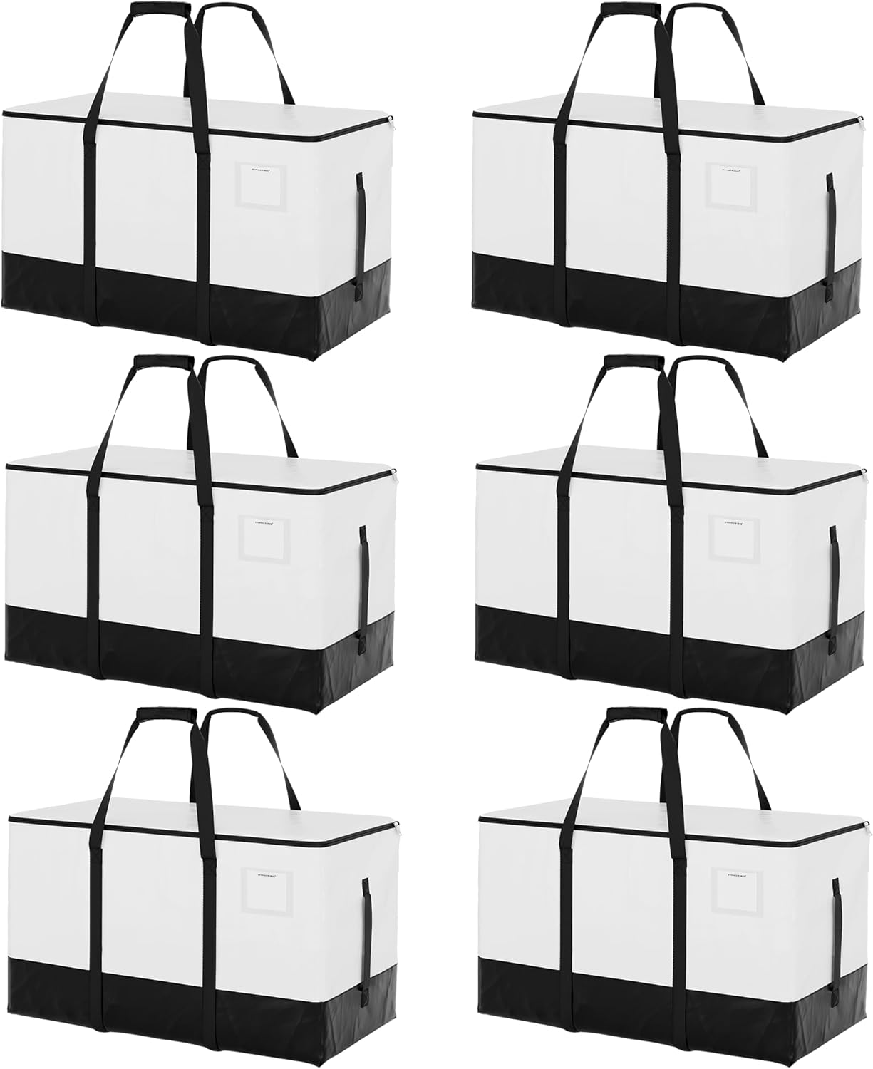 6 Pack Extra Large Moving Bags, Heavy Duty Storage Packing Tote for ...