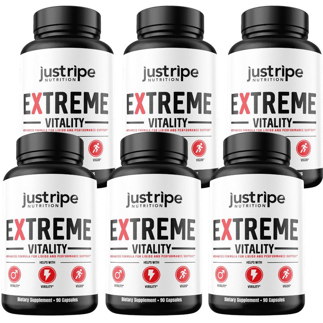 6 Pack Extreme Vitality - Male Vitality Pills - Performance Support 60 ...
