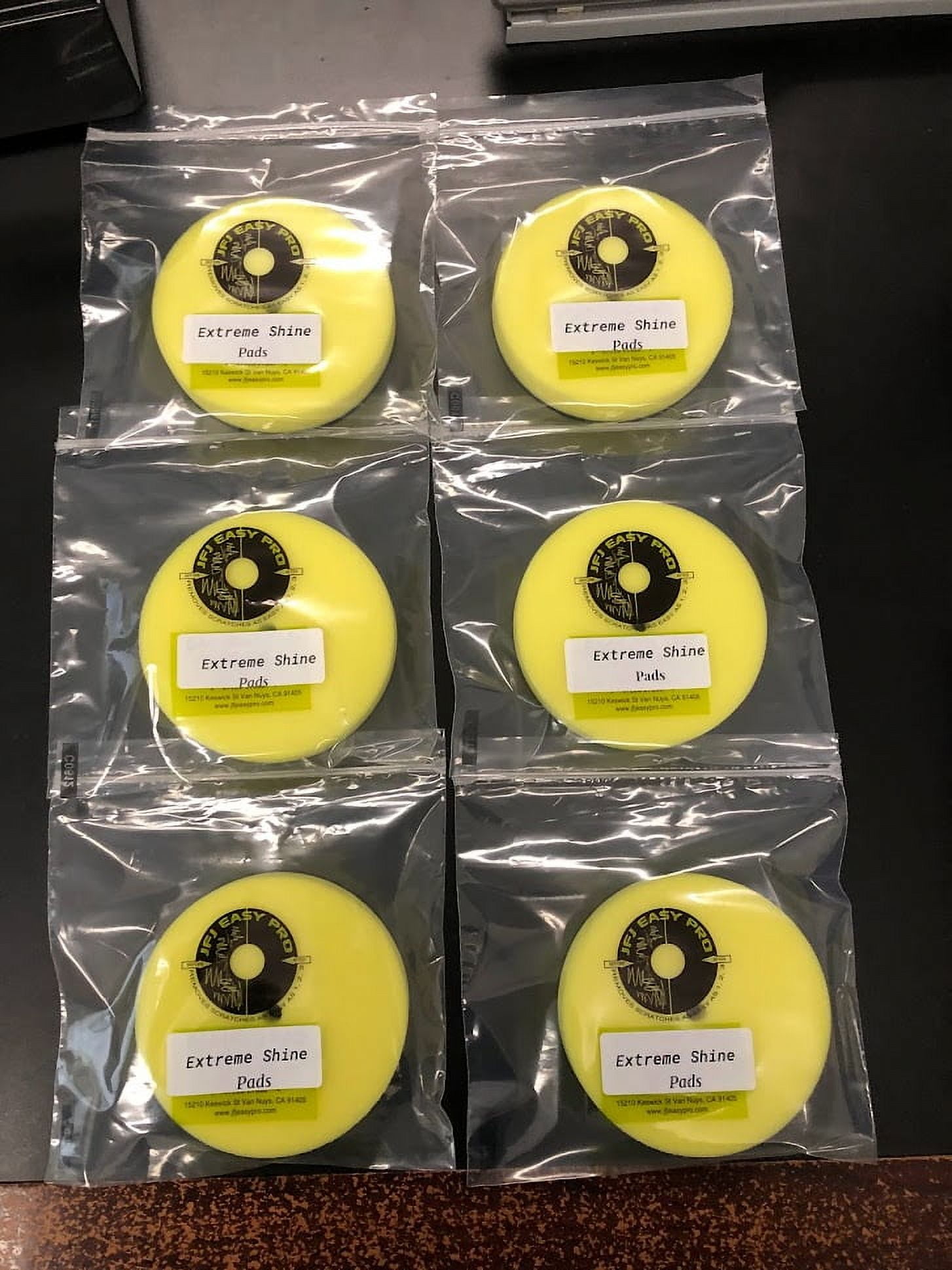 6 Pack Extreme Yellow Shine pads Easy Pro - Walmart.com