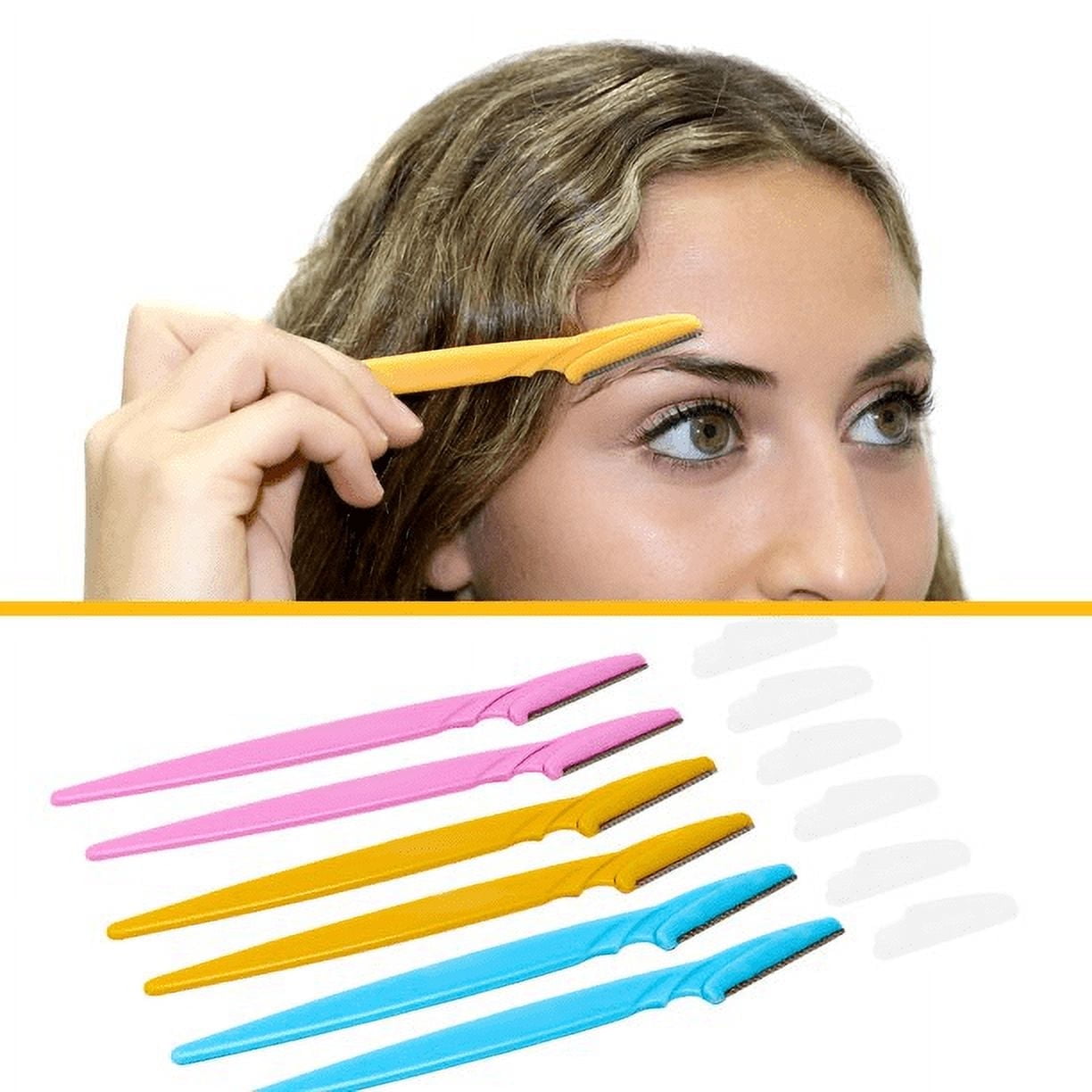 6 Pack Eyebrow Razor Trimmer Extra Precision Disposable Facial Hair ...