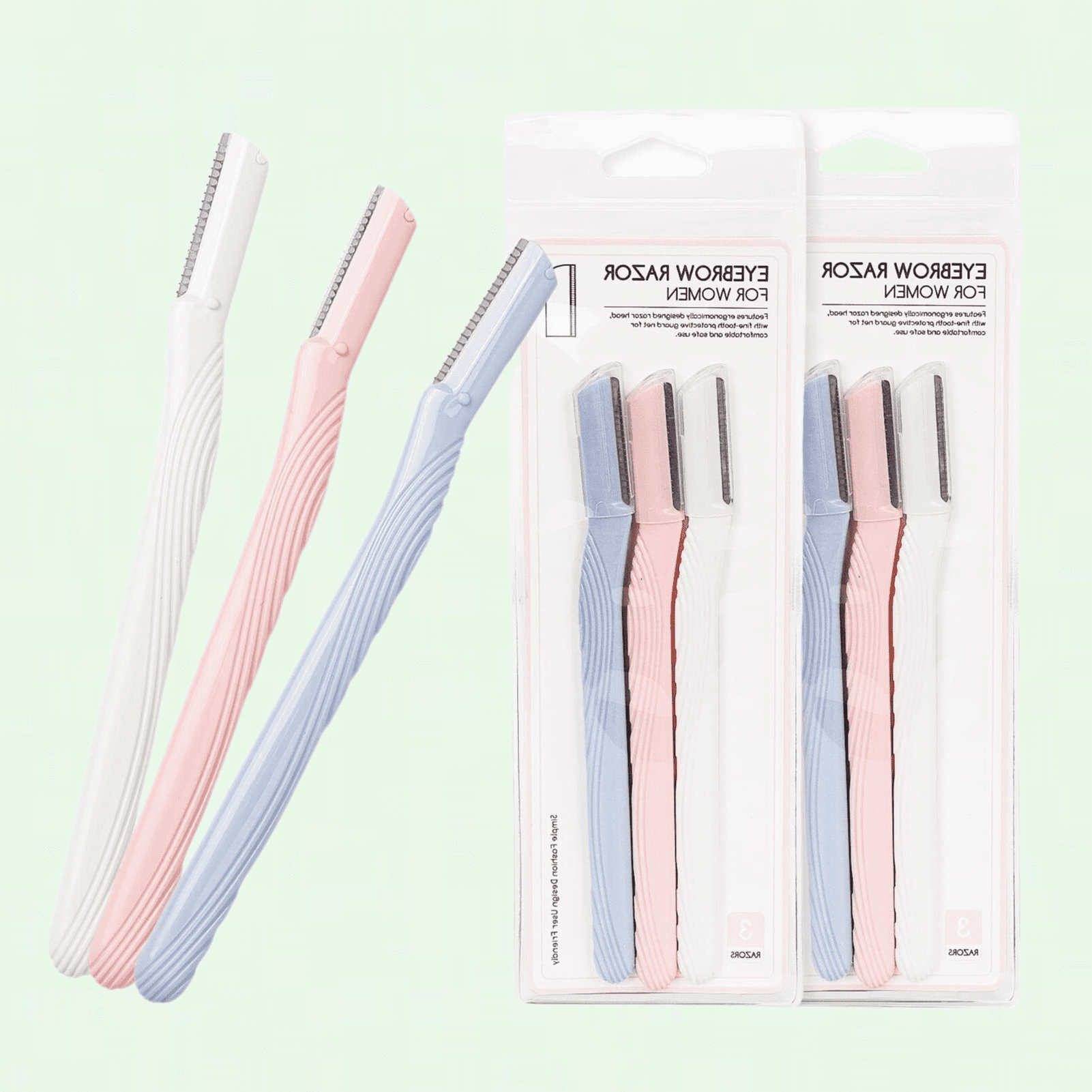 6 Pack Eyebrow Razor Trimmer, Multi-Purpose Hair Trimmer for Women and ...