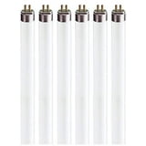 (6 Pack) F13T5/CW - T5 Fluorescent 4100K Cool White - 21" Linear - 13 Watt T5 - Under The ...