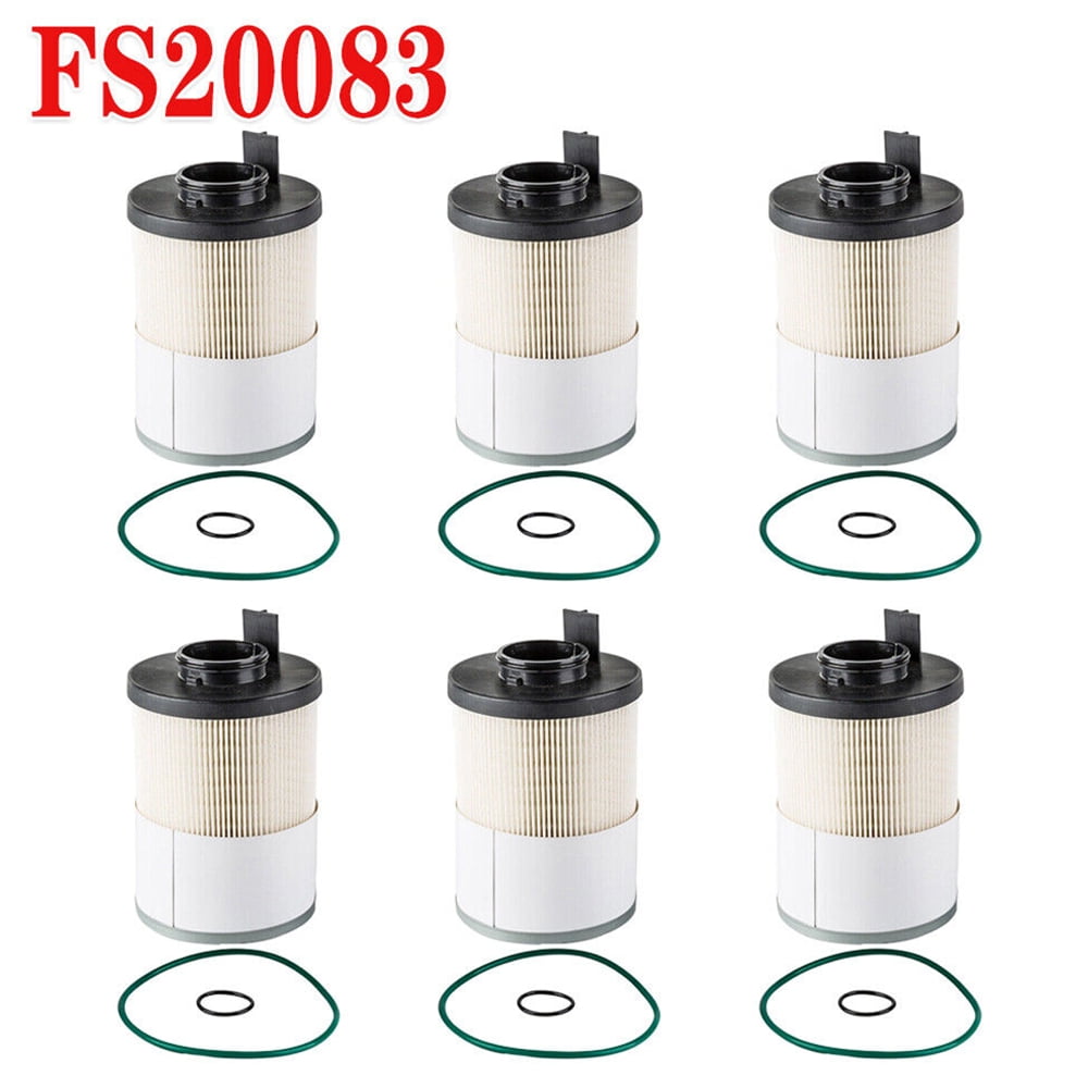 6 Pack FS20083 Fuel Water Separators Filter Kit Replacement Part ...