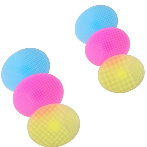 6 Pack Face Scrubber, TRIANU Soft Silicone Facial Cleansing Brush Face ...