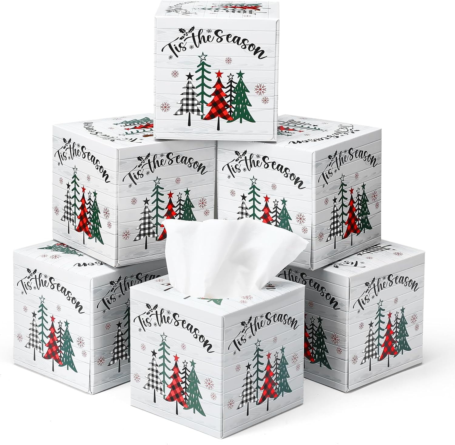 6 Pack Facial Tissue Cube Box Facial Tissues Paper Facial Tissues Boxes ...