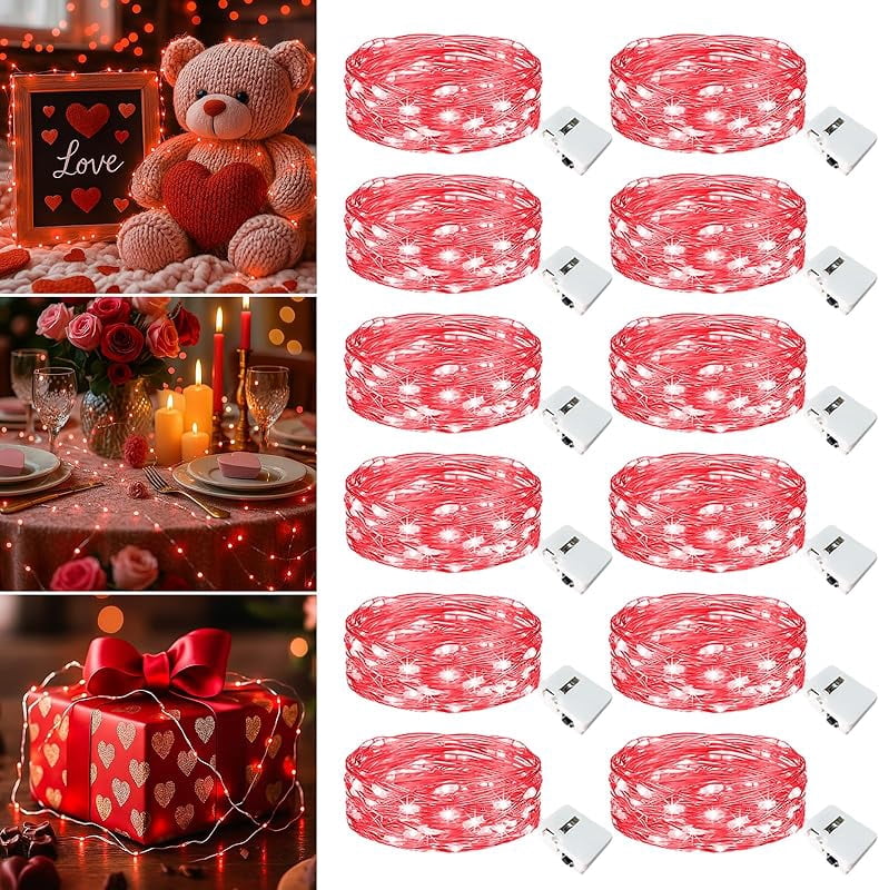 6 Pack Fairy Lights Battery Operated - 7ft 20 Led Twinkle Lights 3 ...