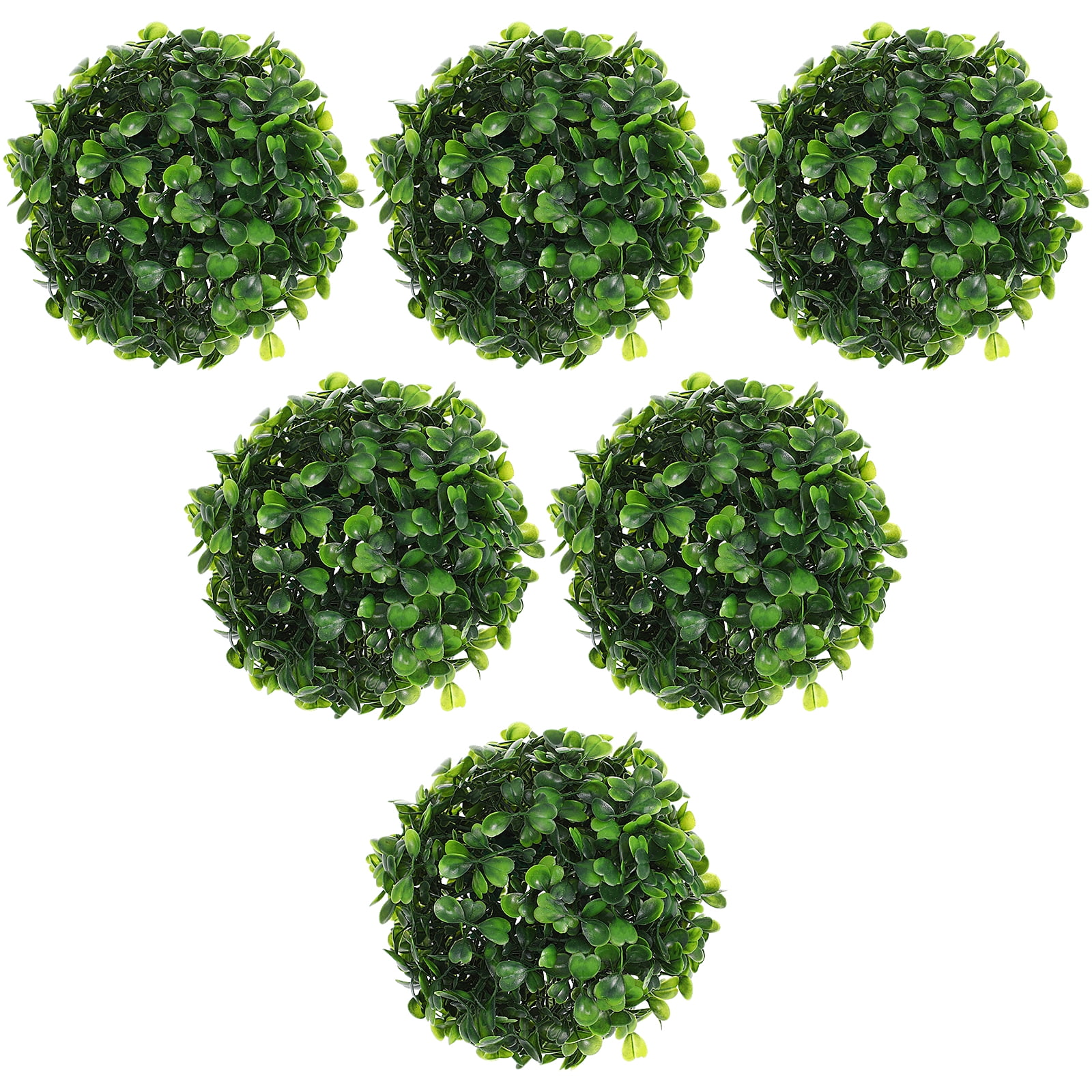 6-Pack Fake Grass Balls - 10cm Artificial Greenery for Wedding, Home ...
