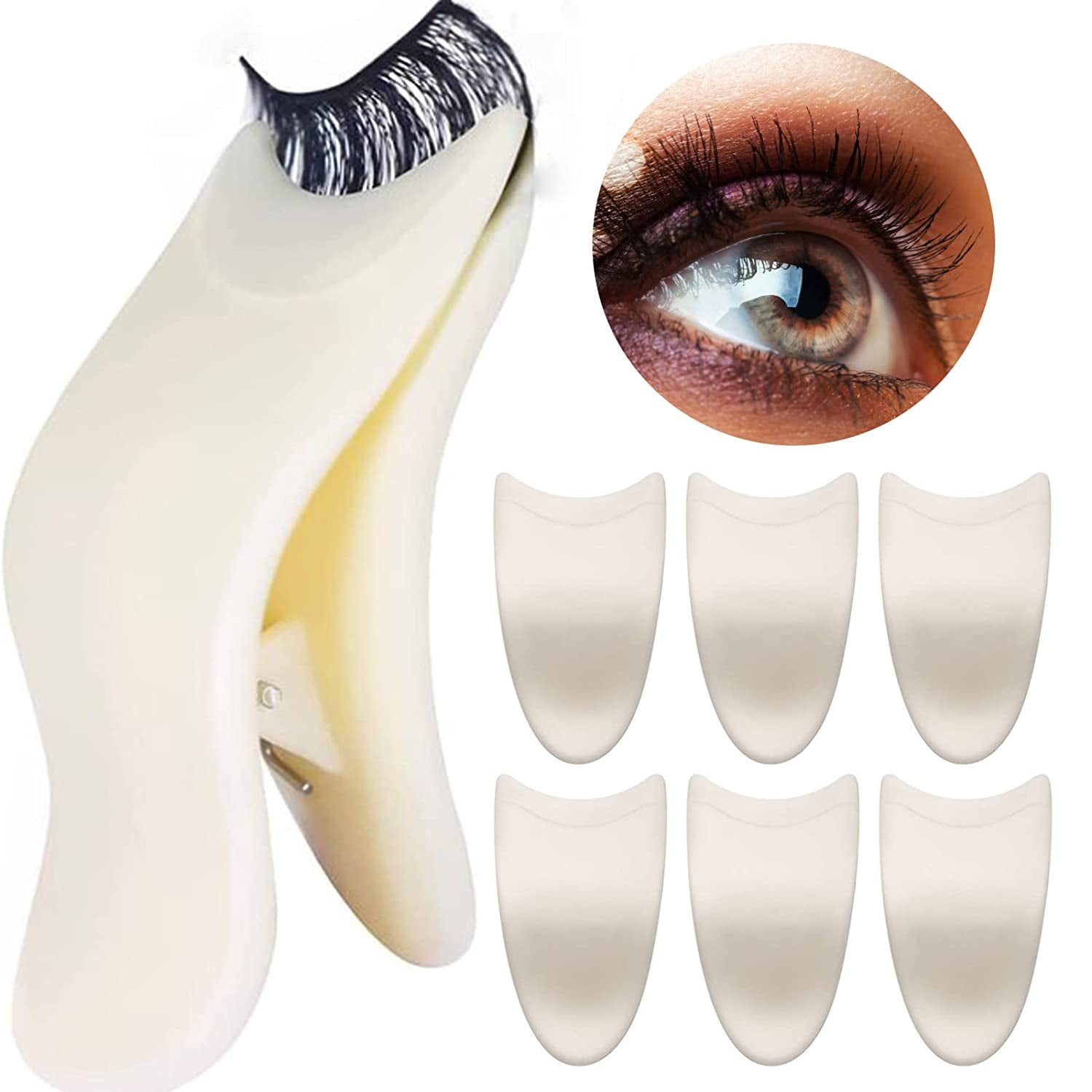 6 Pack False Eyelashes Applicator Tool for Wear Eyelashes, Lashes Buddy ...