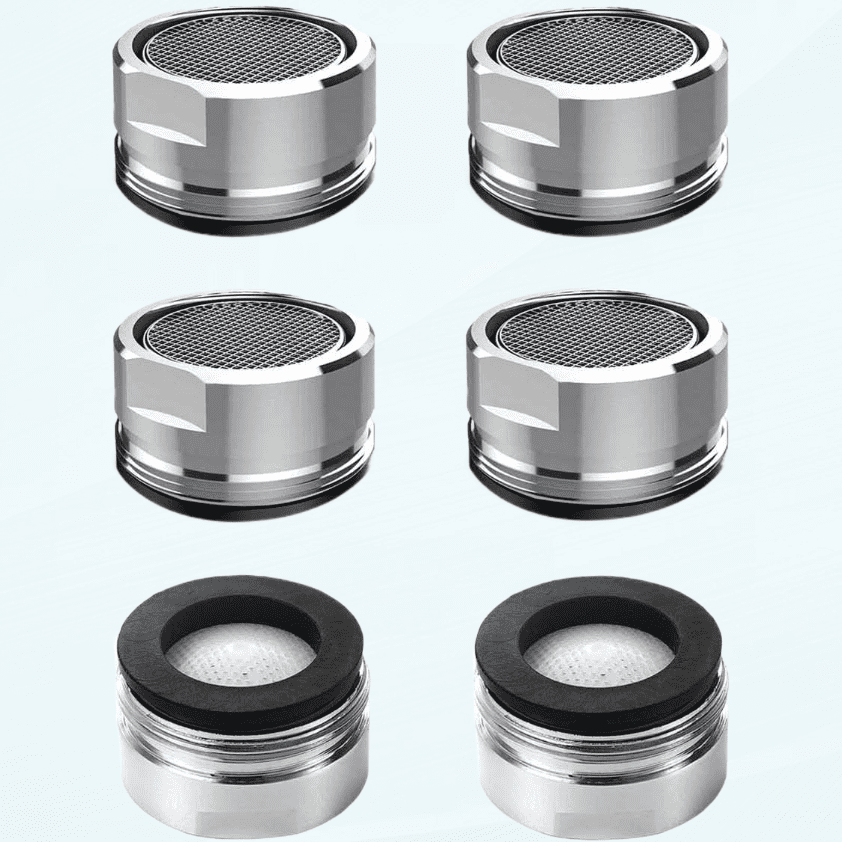 6 Pack Faucet Aerator Bathroom Sink,Kitchen Faucet Aerator,Brass 15/16 ...