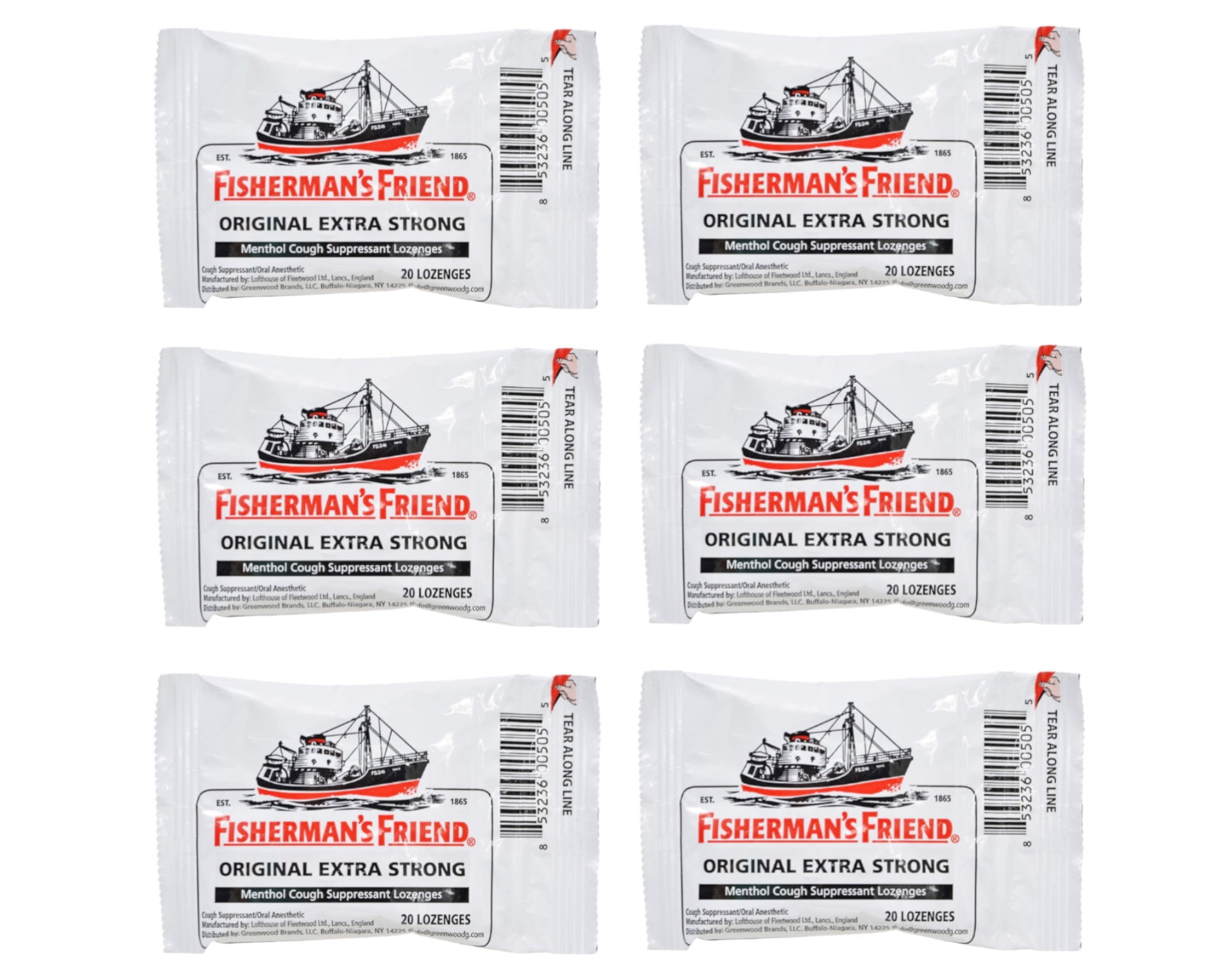 Fisherman's Friend Menthol Cough Suppressant, Extra Strong Throat ...